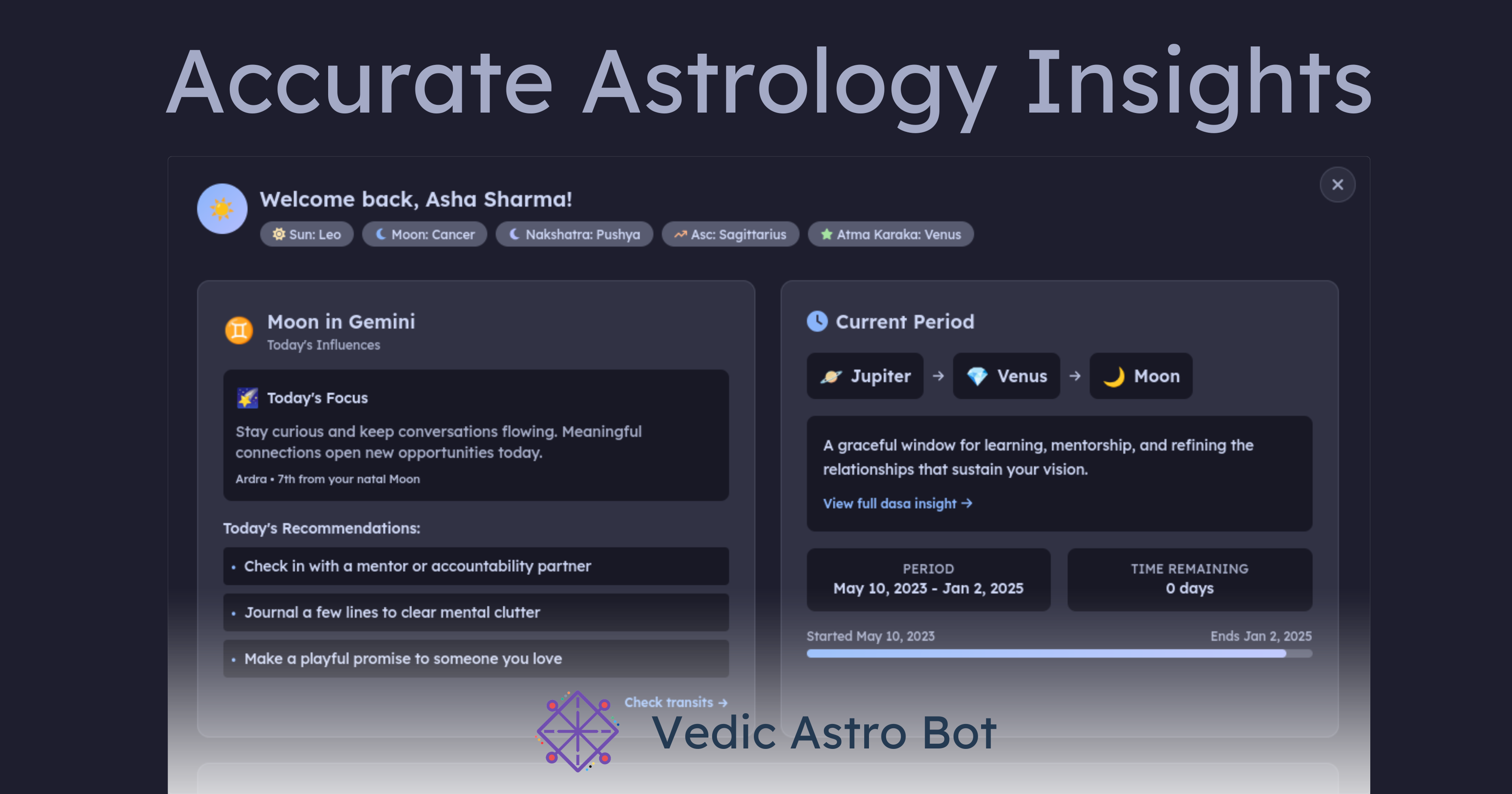 Free Vedic Astrology Chart Generator | VedicAstroBot